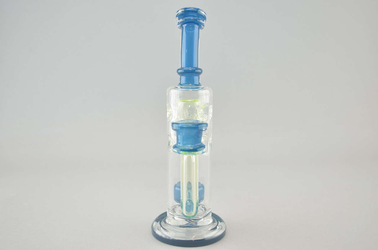 BIG J - Straight Fab Rig w/ Geometric Perc & 14mm Female Joint - #4 (UV ...