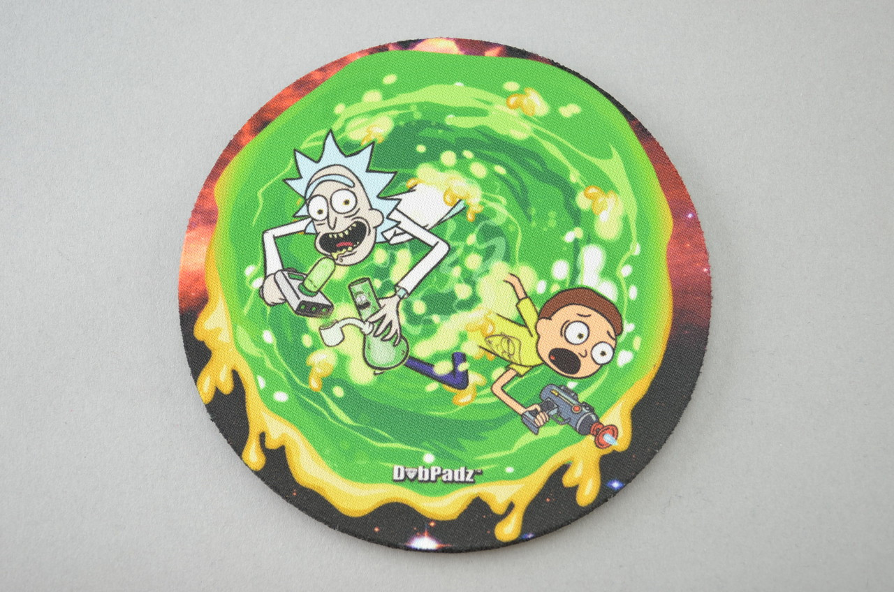 DABPADZ - 5" Bong Pad & Dab Rig Pad - Rick & Morty Dab Portal - The Dab Lab