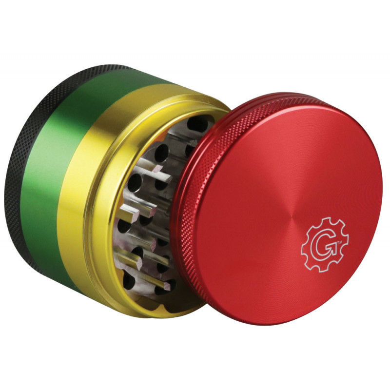GRINDHOUSE - Rasta 4-Piece Grinder - 1.5" - The Dab Lab