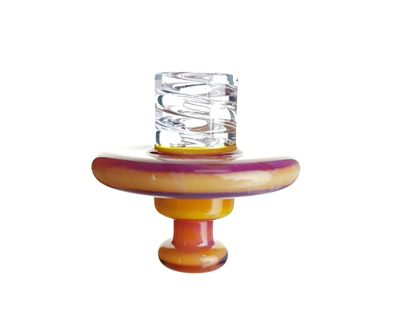 EL3CTRO - Glass Spinner Carb Cap w/ Ruby Dab Pearl - #1 - The Dab Lab