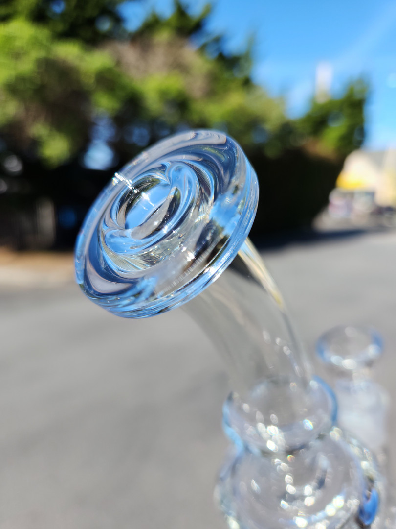 Designer Sci Klein Recycler Rig W 14mm Female Joint And Slide V3