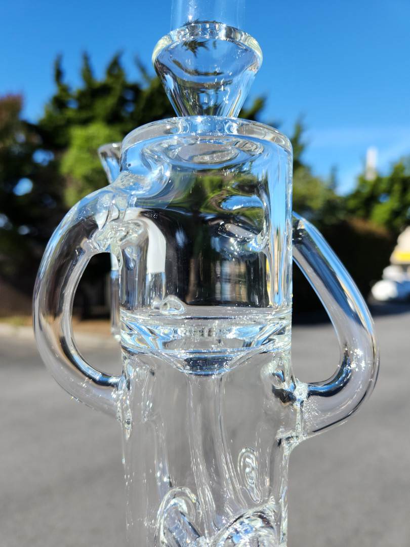 Designer Sci Klein Recycler Rig W 14mm Female Joint And Slide V3