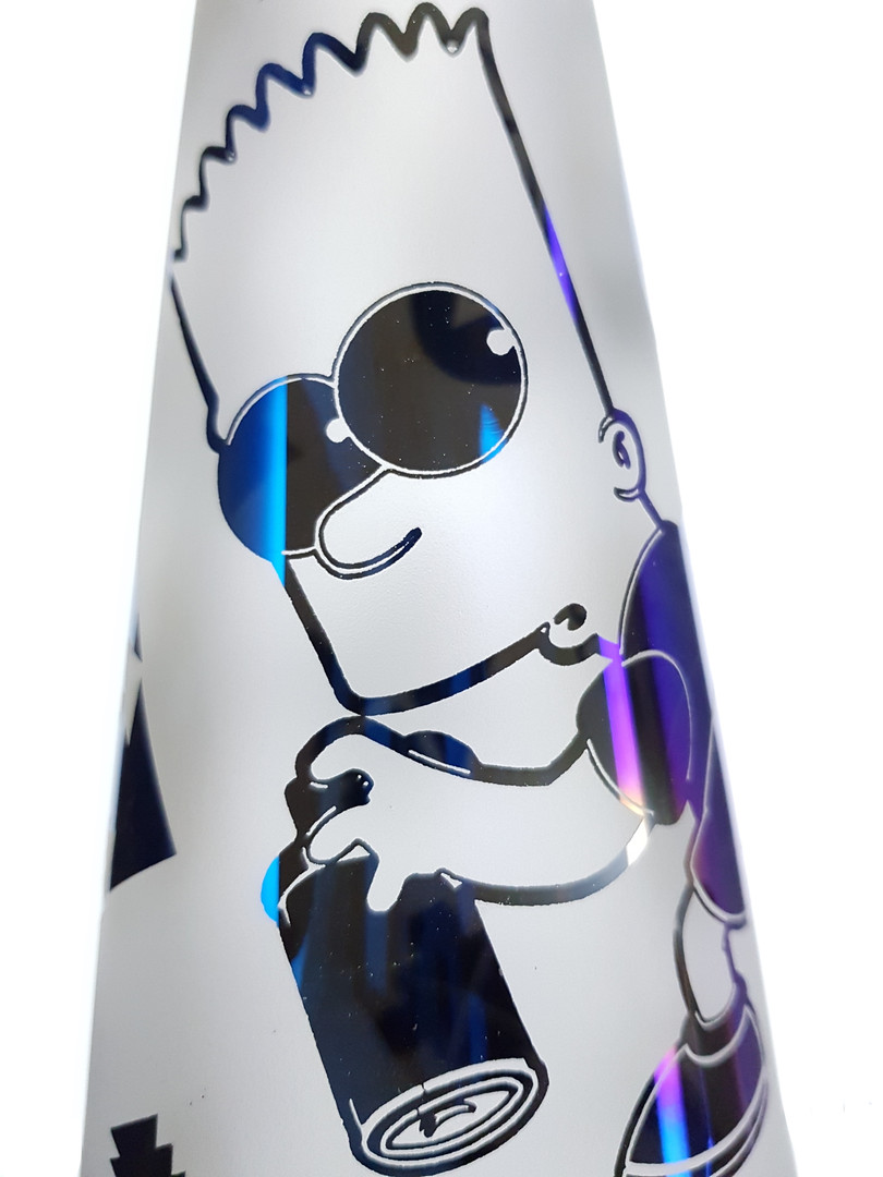 SOS GLASS - Cone Dab Rig w/ 14mm Female Joint - The Simpsons x Super ...