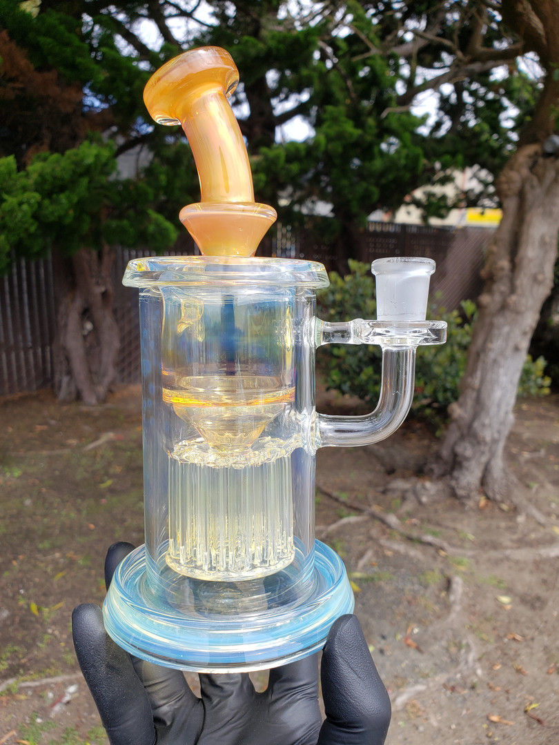 LEISURE - 13-Arm Tree Incycler Dab Rig with 14mm Female Joint - Fume ...