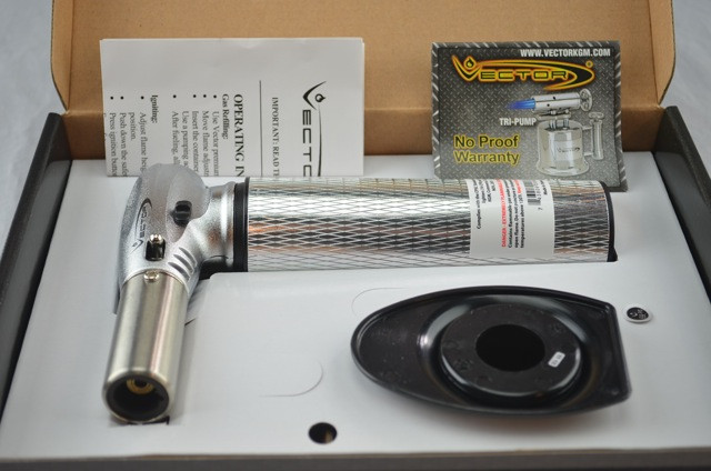 VECTOR - Nitro Convertible Dual Lighter Butane Torch - Chrome (Silver ...