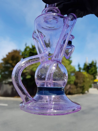 BRUCE WAYNE - Floater Recycler Rig w/ 10mm Female Joint - Violet x ...