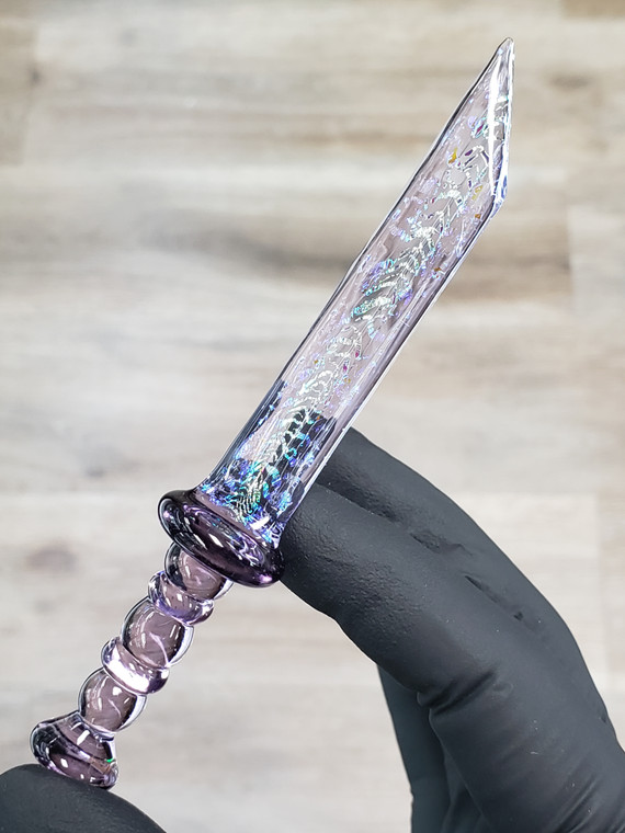 KNOW EGO - Glass Katana Sword Dabber w/ Dichro Blade - #1 - The Dab Lab