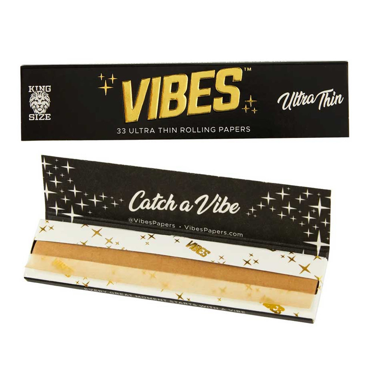 VIBES - Ultra Thin Rolling Papers - King Size - The Dab Lab