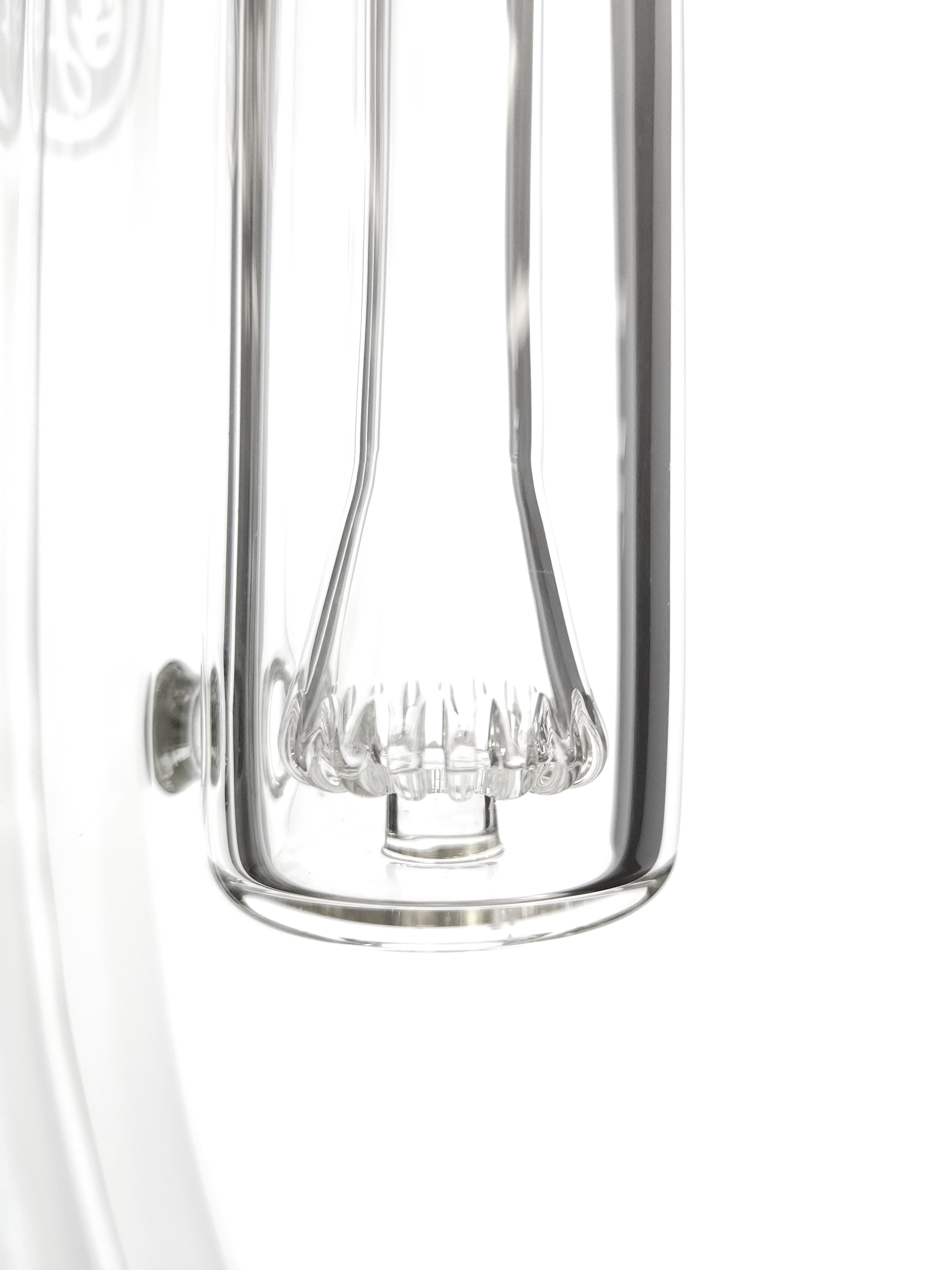 OJ - King Collins Double Bubbler w/ 18mm Female Joint - Clear - The Dab Lab