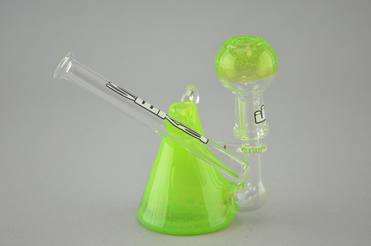 SILIKA - Sidecar Pendant Vapor Rig Bubbler w/ Fixed 10mm 3-Slit Inline ...