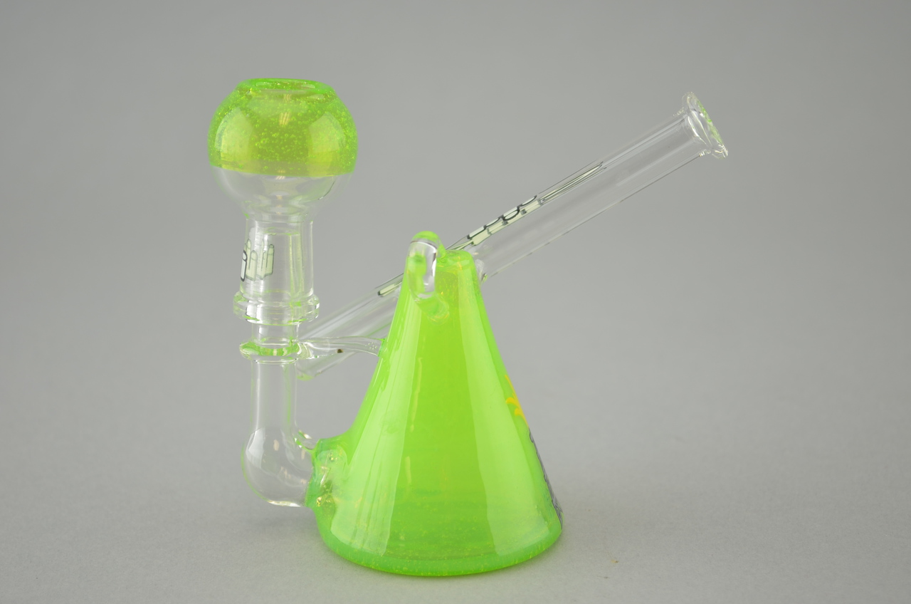 SILIKA - Sidecar Pendant Vapor Rig Bubbler w/ Fixed 10mm 3-Slit Inline ...