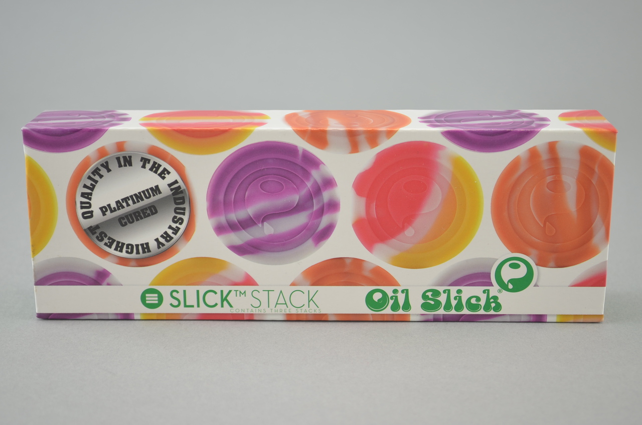 OIL SLICK - 3 Pack of Slick Stack Non-Stick Silicone Storage Containers ...