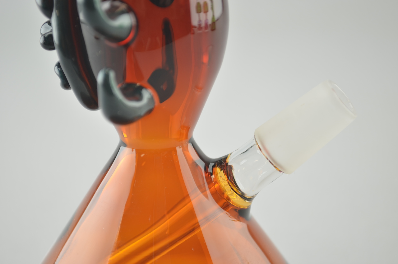 CRUSH - "Face" Mini Tube Dab Rig w/ 14mm Joint & Domeless Quartz Nail ...