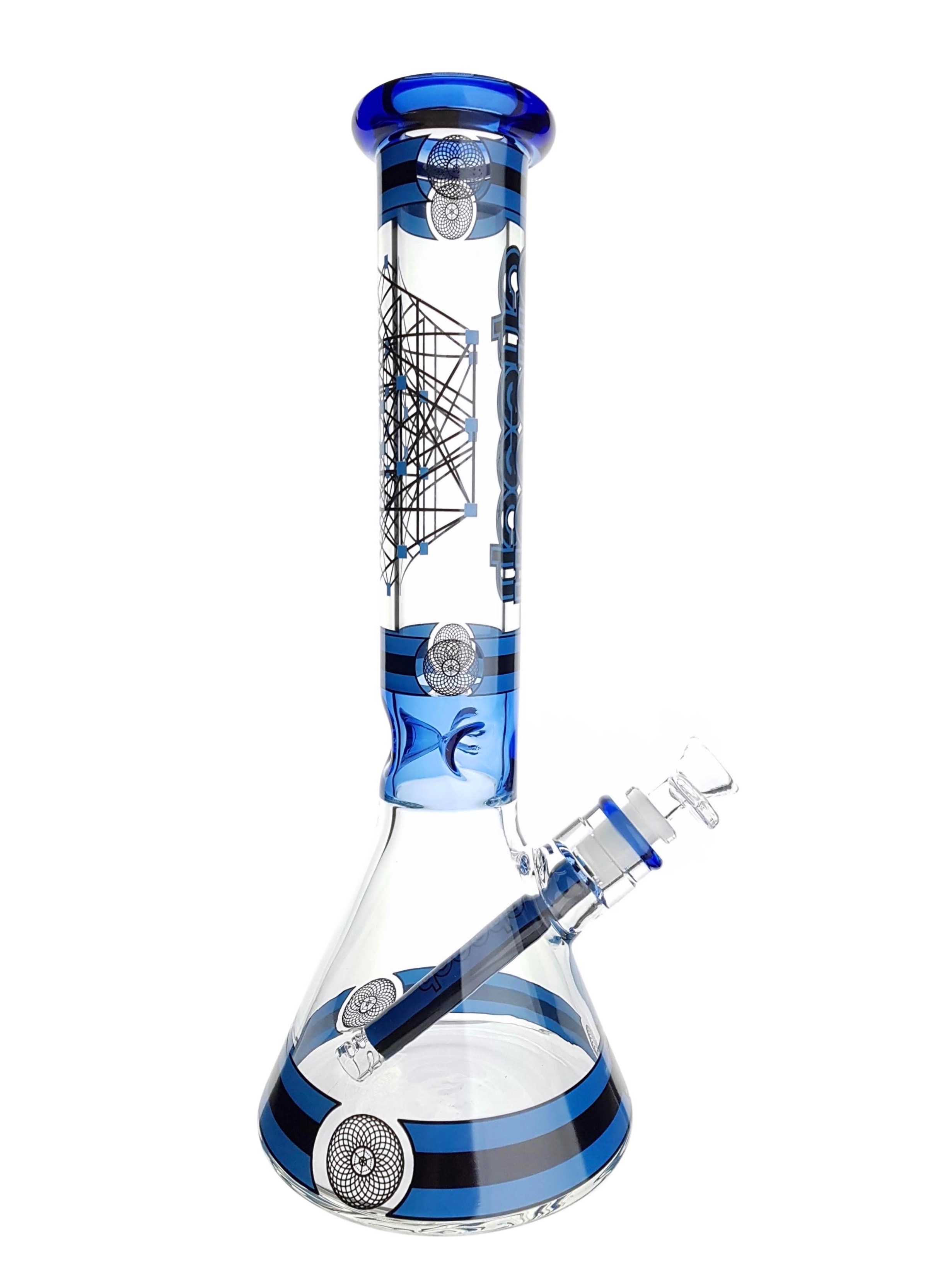 CHEECH - Geometry Beaker Bong w/ Removable Downstem and 14mm Slide ...