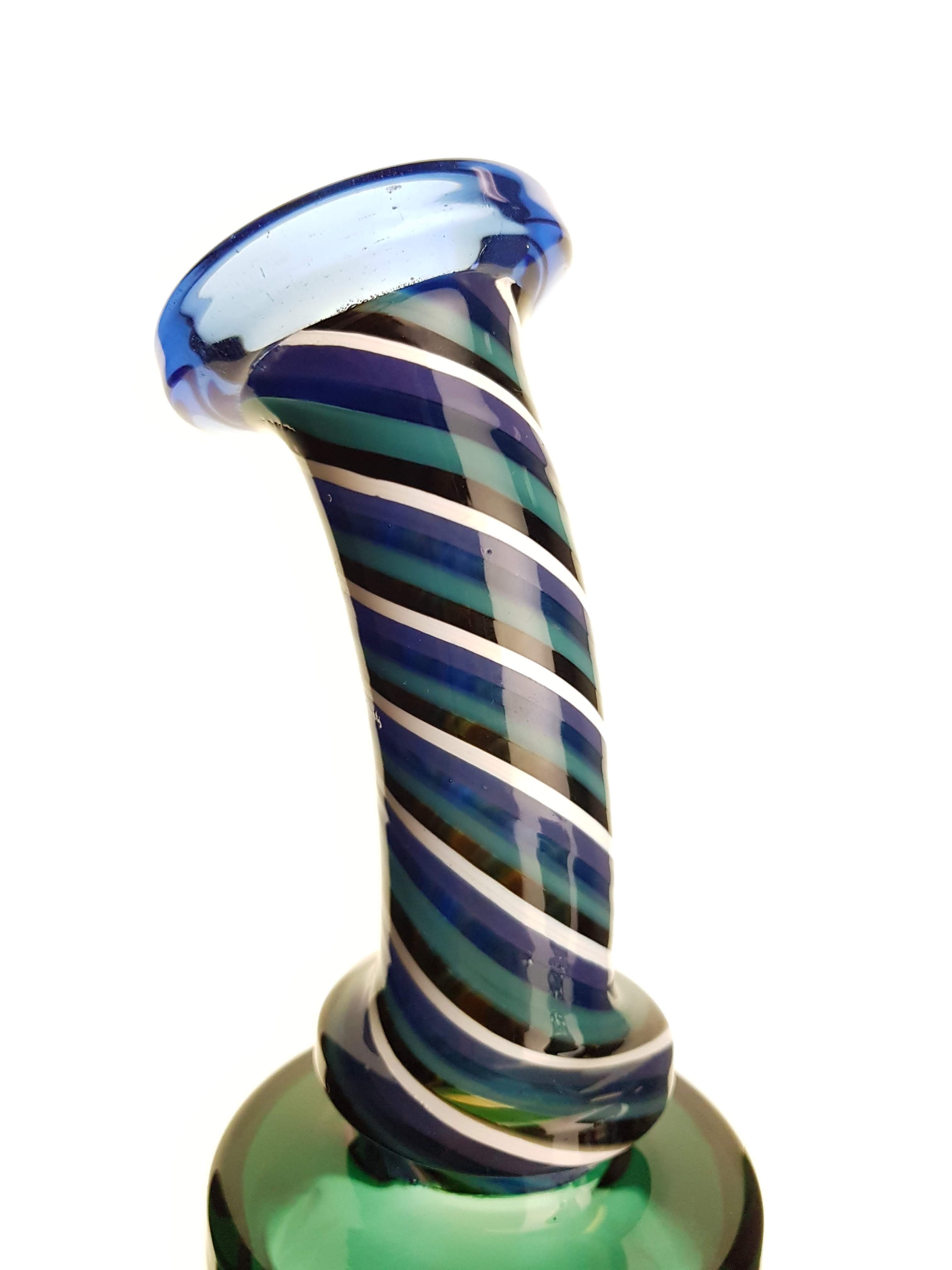 CHEECH - Spiral Dab Rig w/ 14mm Female Joint & Slide - Blue - The Dab Lab