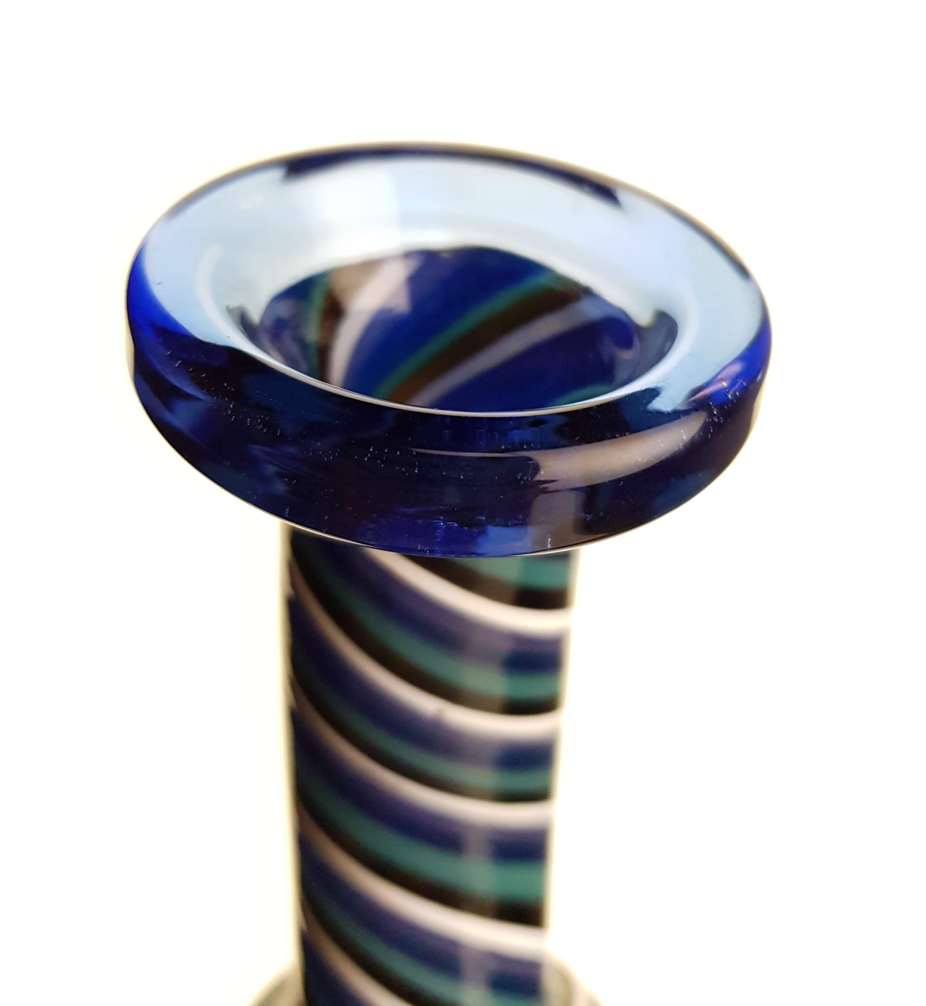 CHEECH - Spiral Dab Rig w/ 14mm Female Joint & Slide - Blue - The Dab Lab