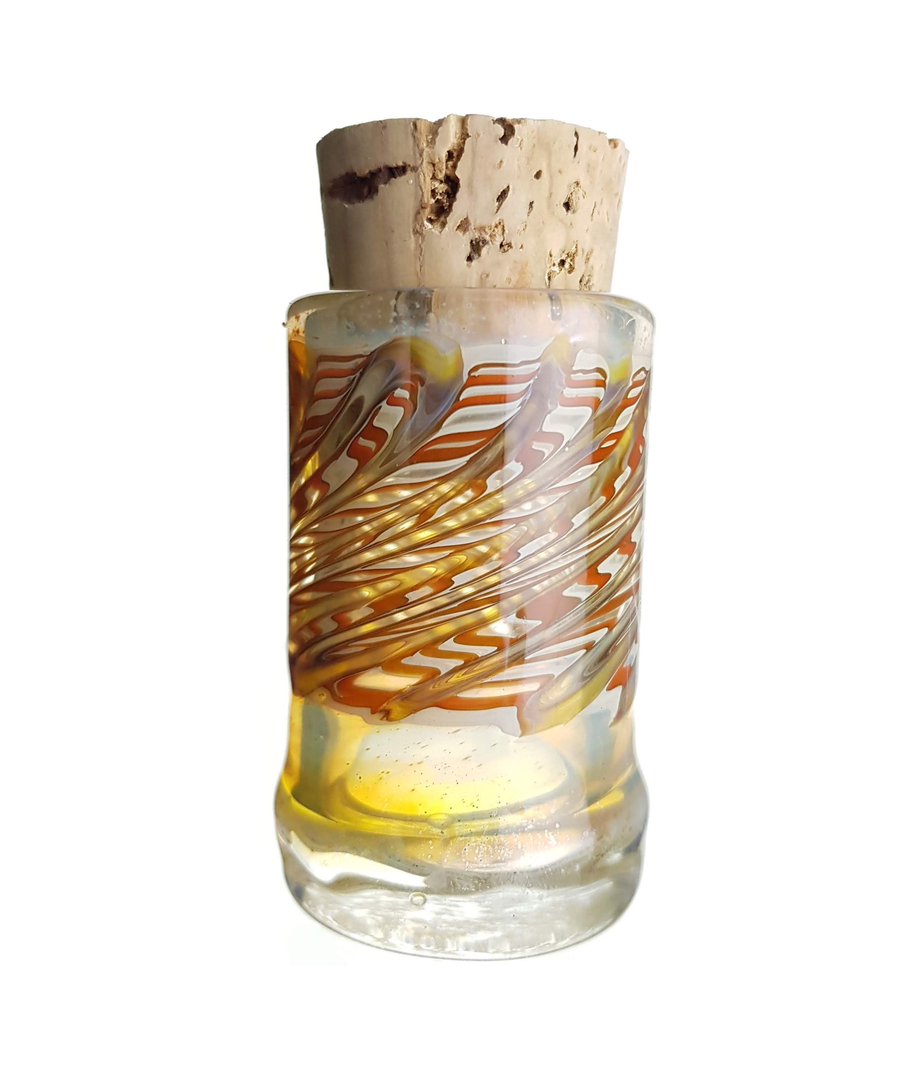 JEROME BAKER DESIGNS - Glass Travel Size Nug Jar with Cork Top - #2 ...