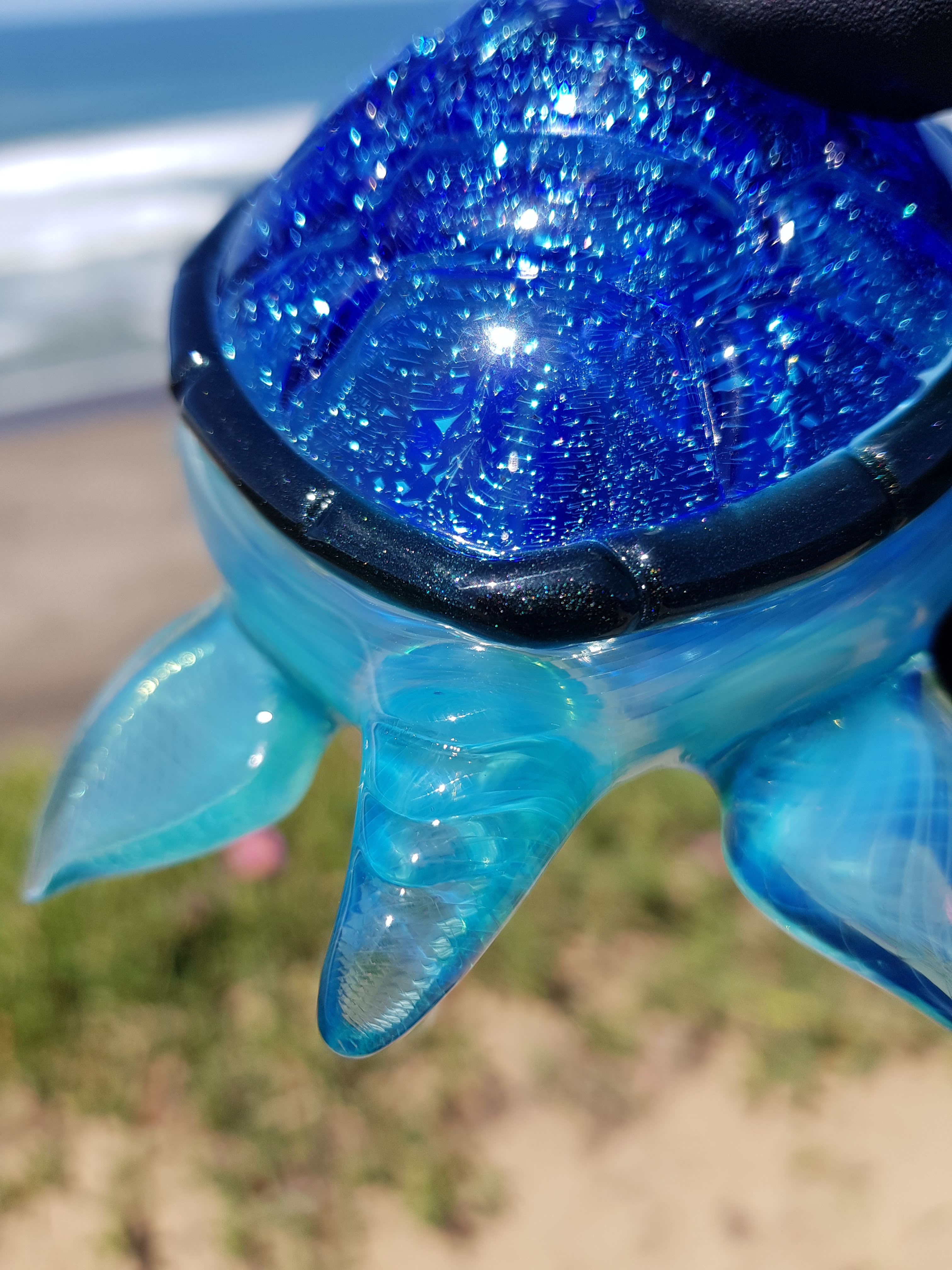 TURTLE TIME - Dichro "Honu" Sea Turtle Dab Rig - Meta-Terrania x Blue ...