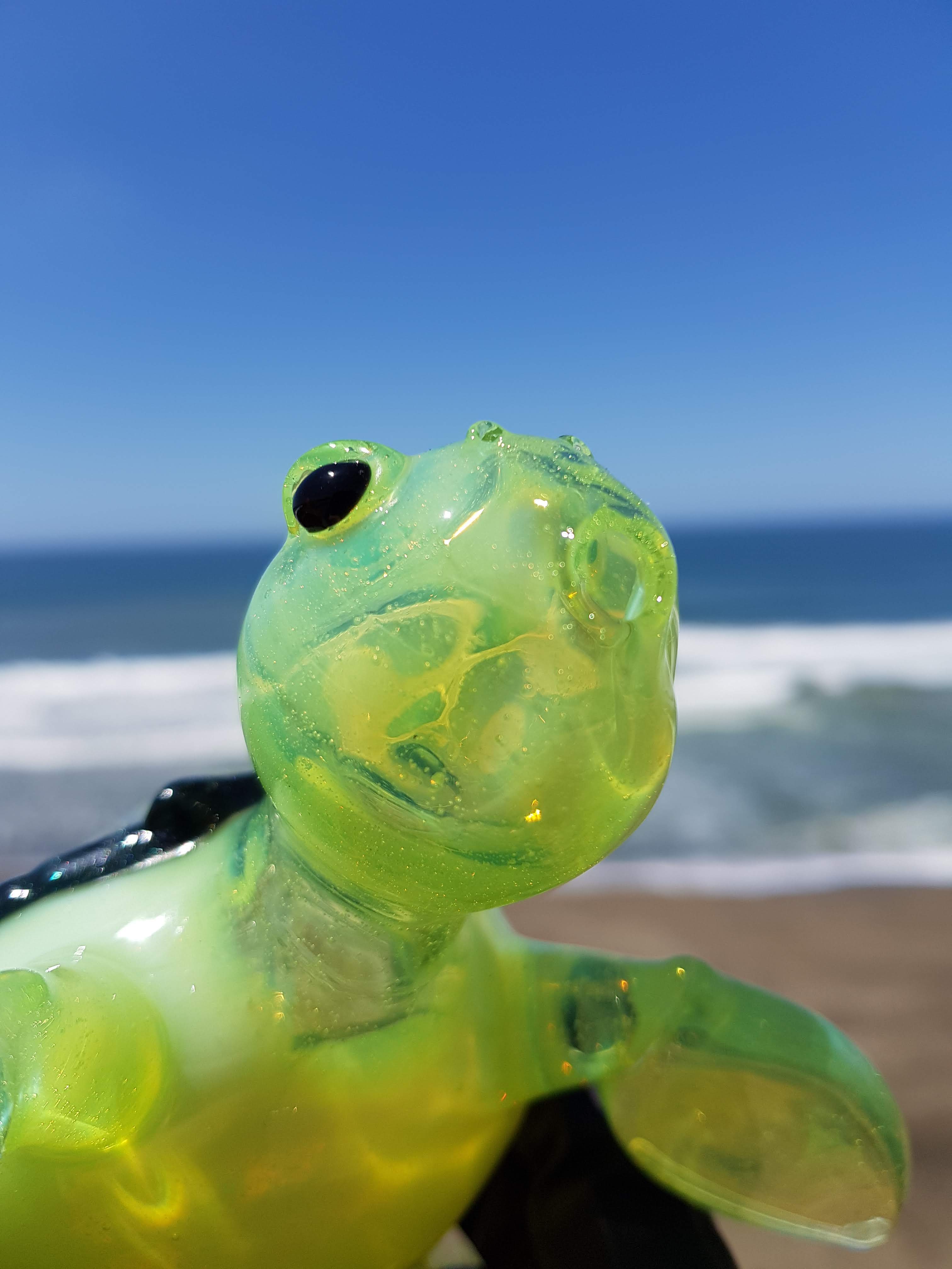 TURTLE TIME - Dichro "Honu" Sea Turtle Dab Rig - Sunset Slyme (CFL) x ...