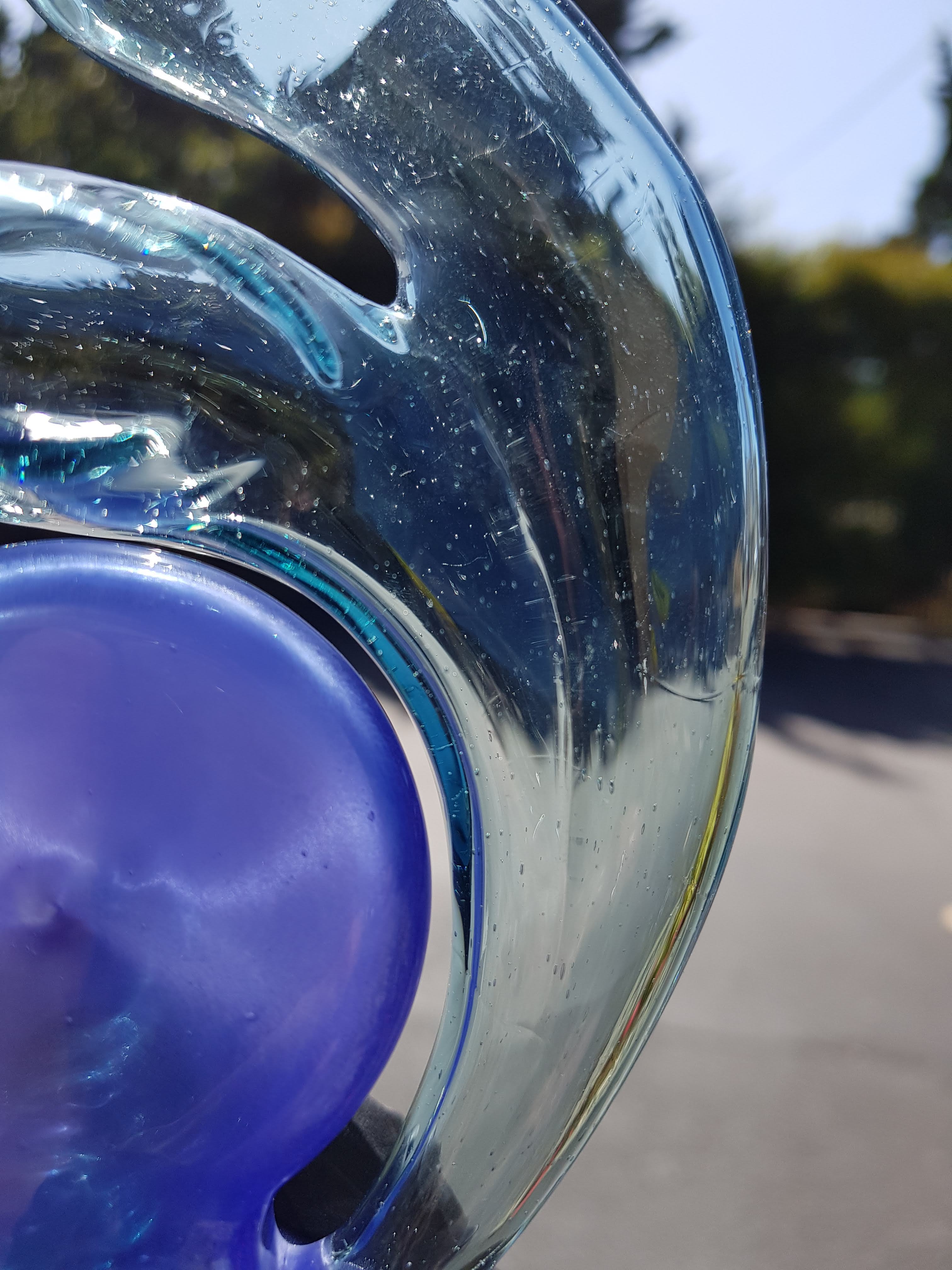 SWAN - Bubble Dumper Recycler Rig w/ 10mm Female Joint - Blue Satin ...