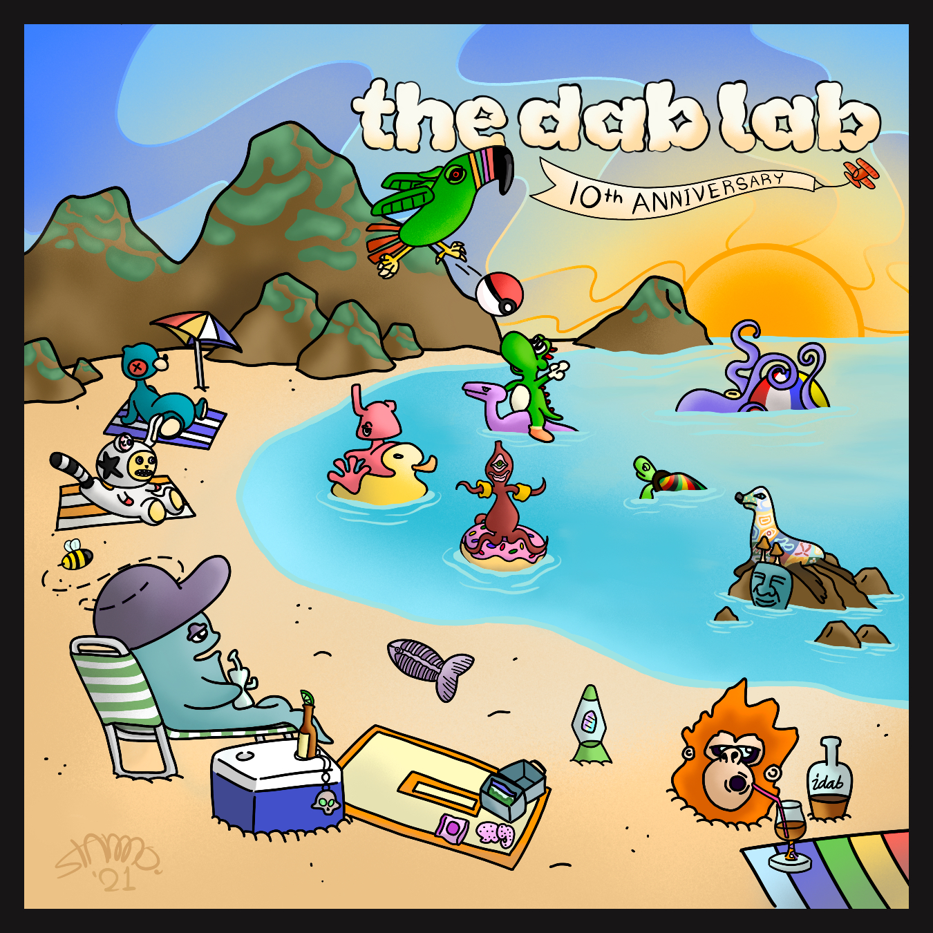 MOODMATS - 8" Square Bong Pad & Dab Rig Coaster - The Dab Lab 10th ...