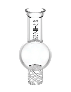WHITE RHINO - Glass Spinner Bubble Carb Cap - The Dab Lab