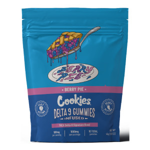 COOKIES - Delta 9 THC Gummies (1000mg D9 THC / 10 count) - Berry Pie