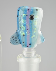 603 GLASS - Dichro Rainbow Trout Bong Slide - 18mm - The Dab Lab
