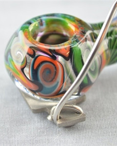 DILLINGER - Worked "Drop-Top" Curve - 14mm Male Joint - Chaos - The Dab Lab