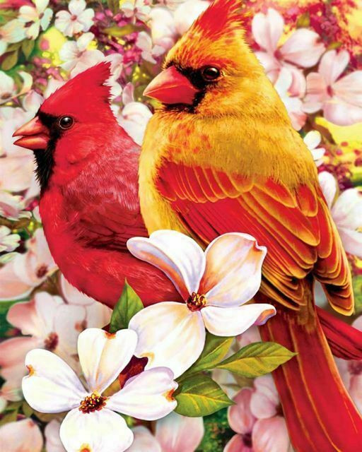 Springtime Cardinals 36 Piece Jigsaw Puzzle
