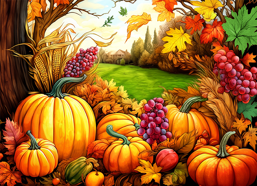 Fall Harvest 500 Piece Jigsaw Puzzle