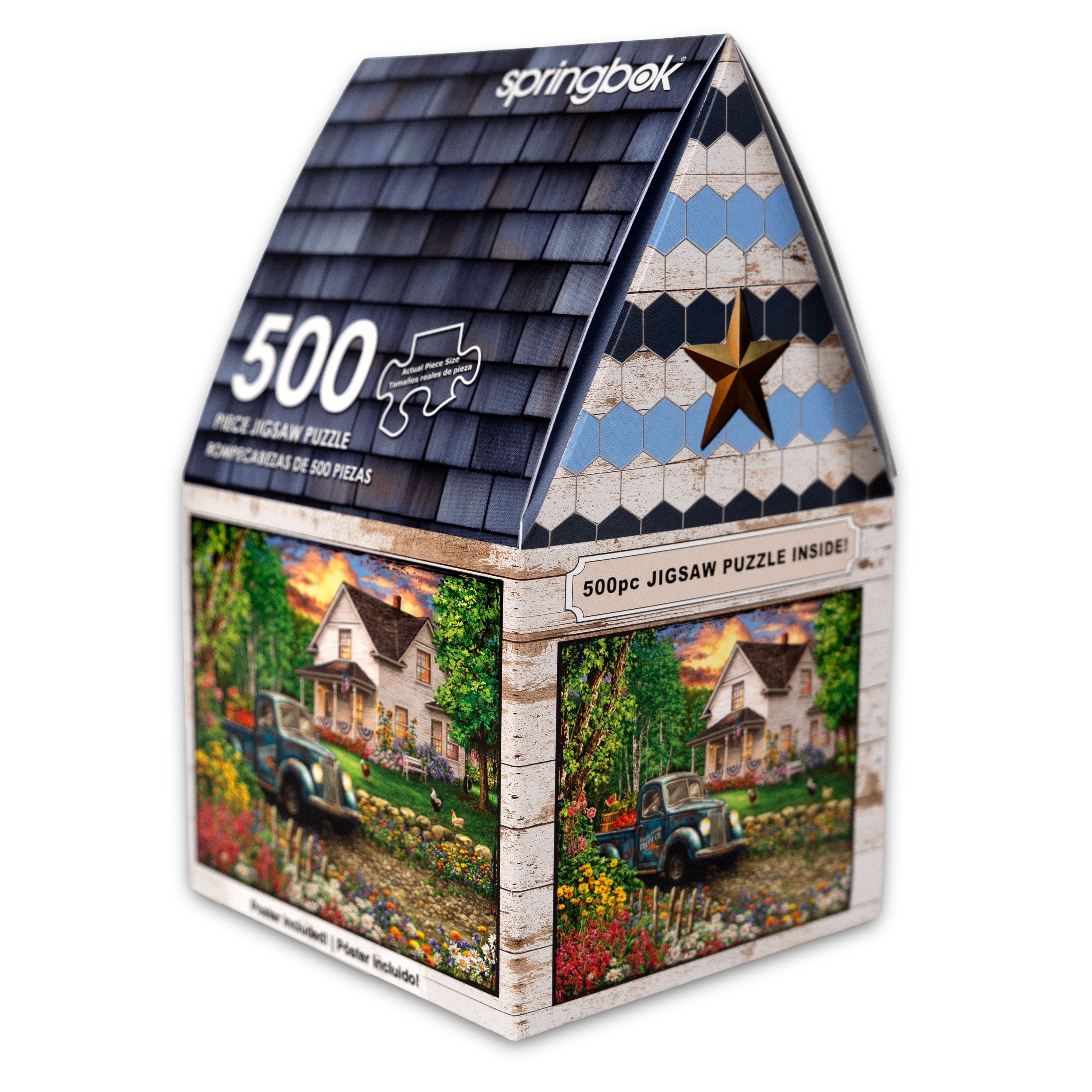 Simpler Times Limited Edition House Puzzle 500 Piece Jigsaw Puzzle