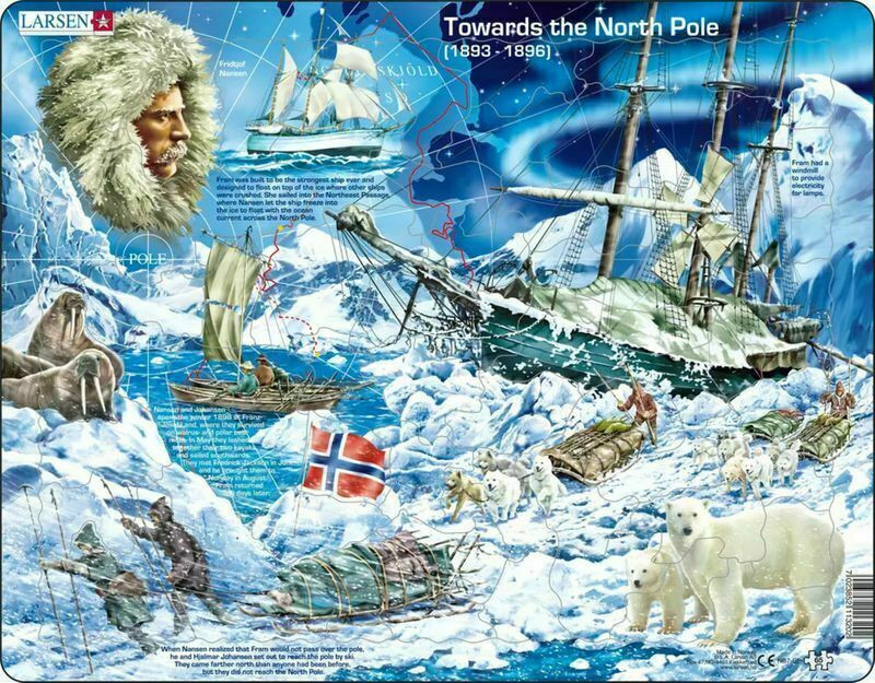 Towards the North Pole 65 Piece Children's Educational Jigsaw Puzzle By ...
