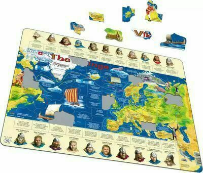 Viking History Children's Educational 102 Piece Jigsaw Puzzle