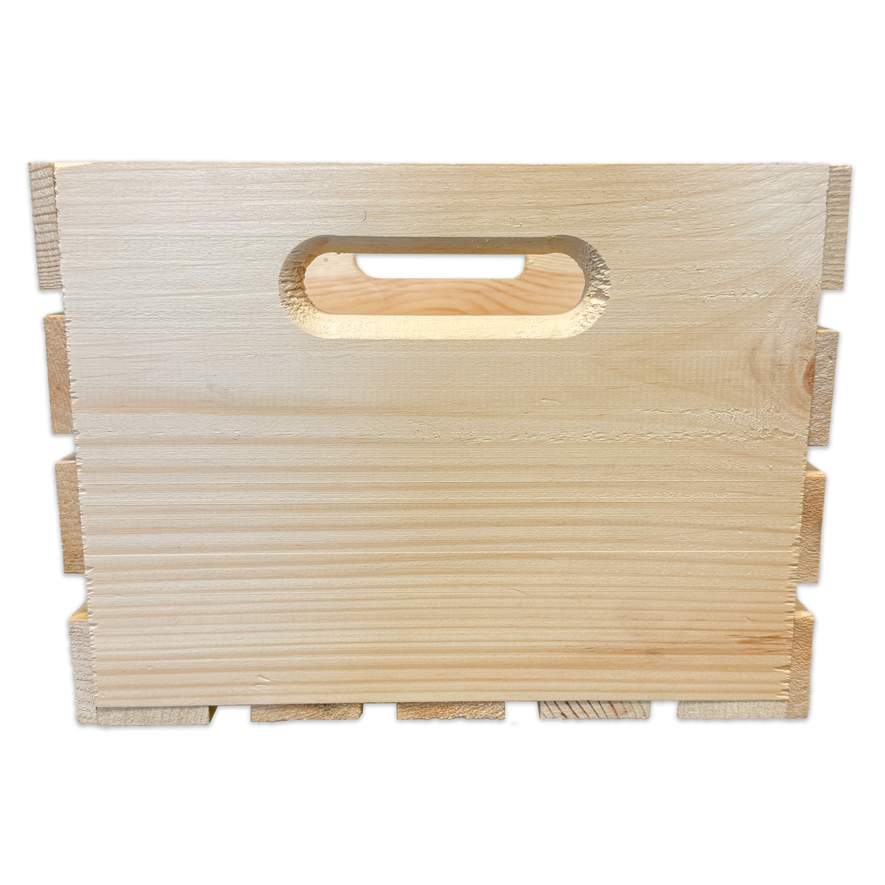 Pine Handle Cube Crate (2 Pack) - Birch Logs