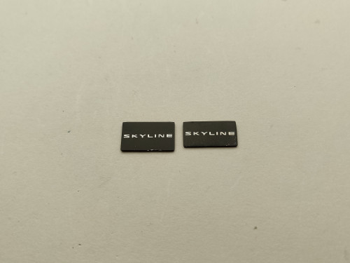 Nissan Skyline R34 GT-R Silver - License Plate Set - AUTOart Spares