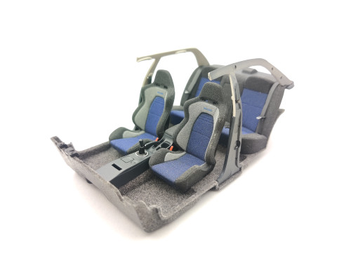 Mitsubishi Lancer EVO VII Blue - Interior - AUTOart Spares