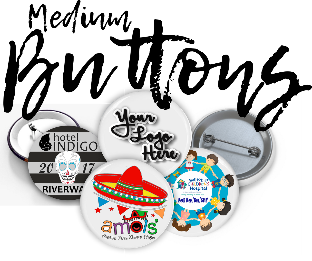 Medium Round Buttons