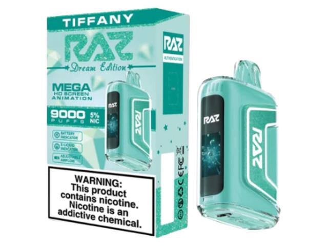 Shop Raz TN9000 Vape - Tiffany - Kiwi Watermelon Flavors - 9000 Puffs