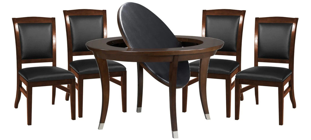 Heritage 48 Inch Flip Top 2 in 1 Game Table Set