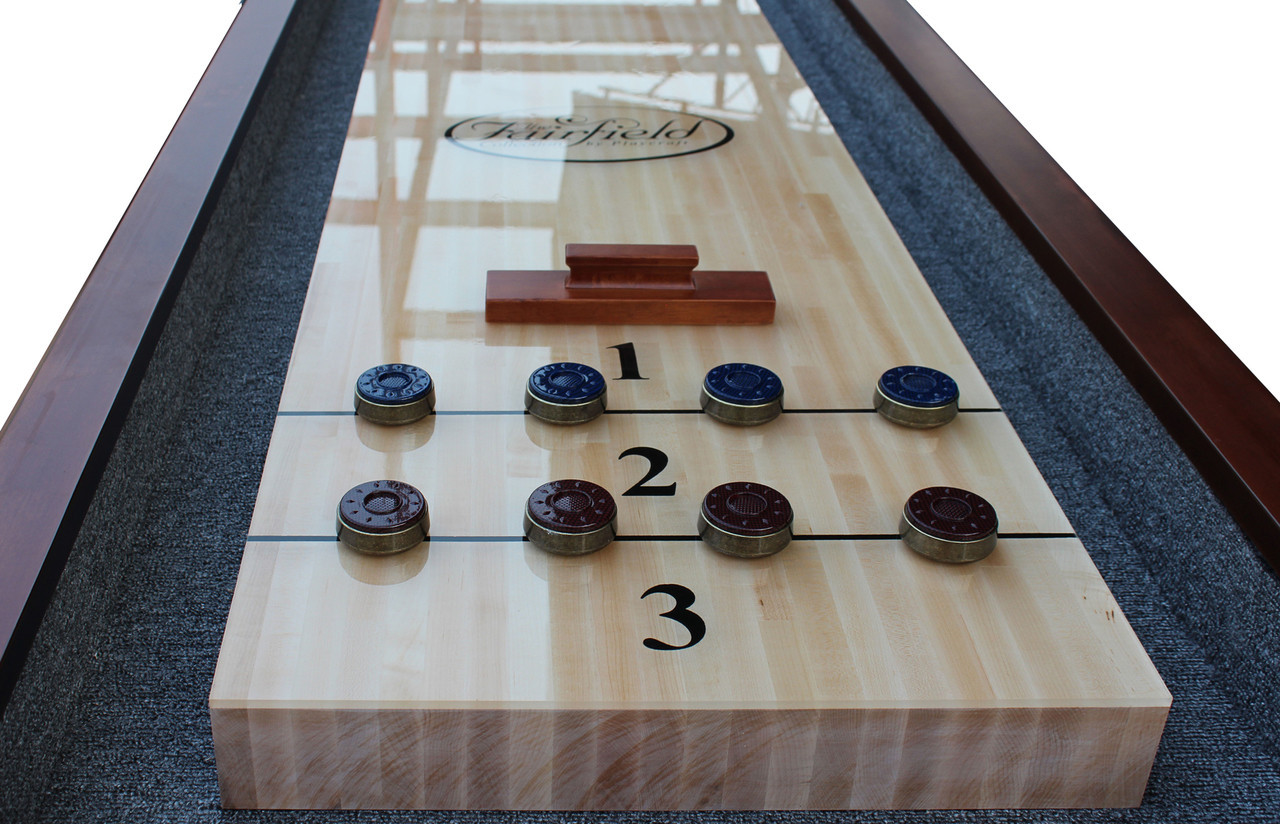 12' Charles River Pro-Style Shuffleboard | Chestnut