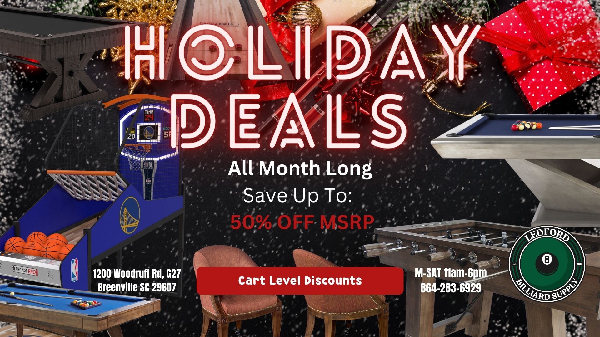 Ledford Billiard Supply | Home Entertainment Furniture