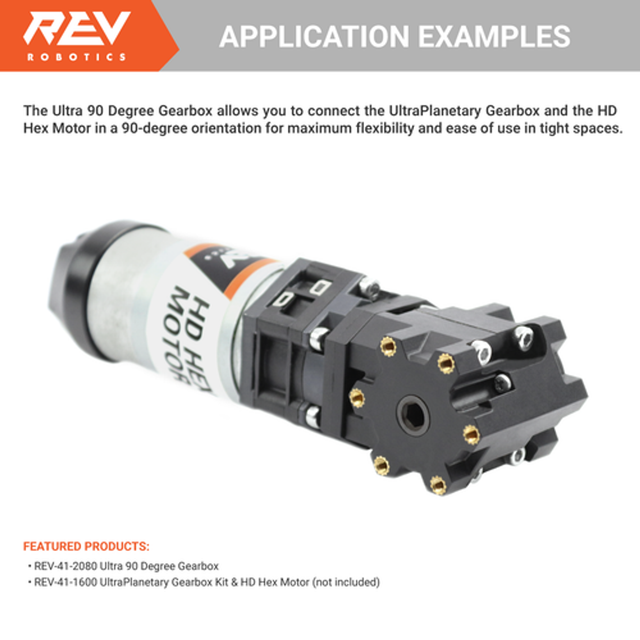 Ultra 90 Degree Gearbox - REV Robotics - Global