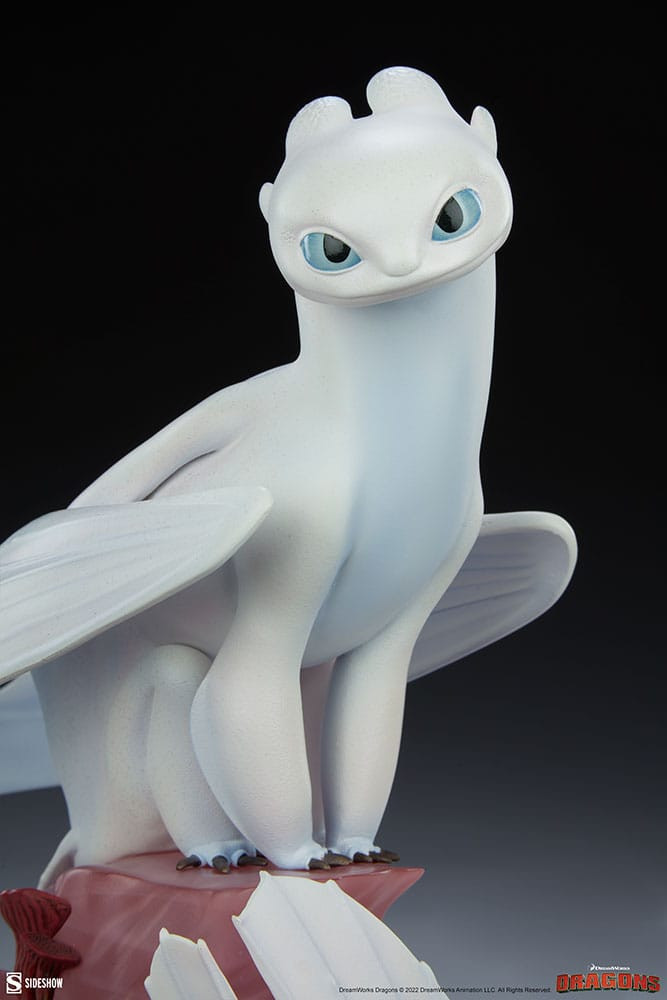 How To Train Your Dragon LIGHT FURY STATUE by Sideshow Collectibles ...