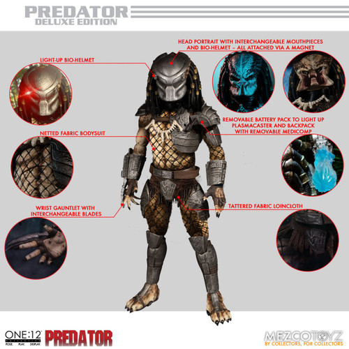PREDATOR One:12 Collectible Deluxe Edition Action Figure by Mezco - O ...