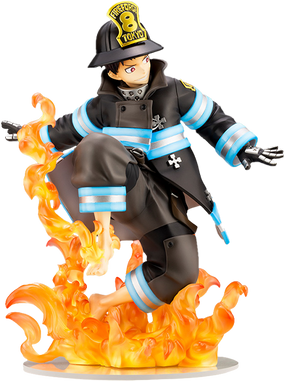 Fire Force SHINRA KUSAKABE 1:8 Scale Pre-Painted ARTFX J Anime Statue ...