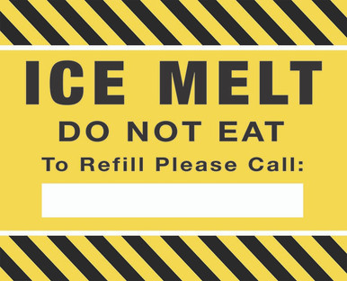 Ice Melt Stickers - 50 - Do not eat! and phone for reorder. (graphics ...