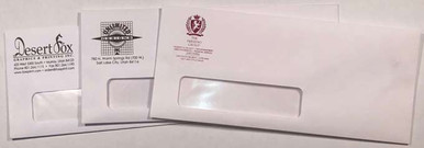 Number Ten Window Envelopes five hundred white with one standard ink color