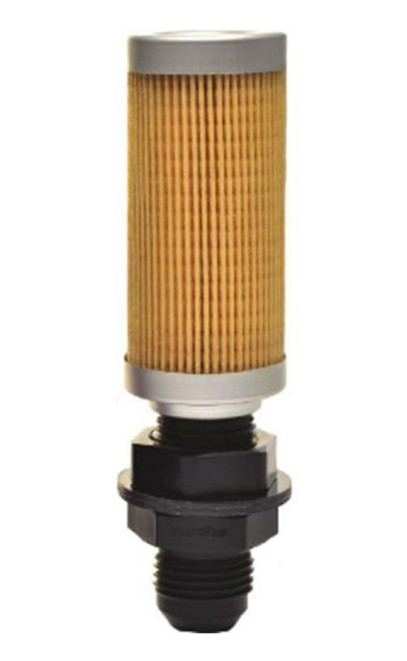 Fuel Filter - 10 Micron - 12 AN Bulkhead Fitting - Each - SalterRacing.com
