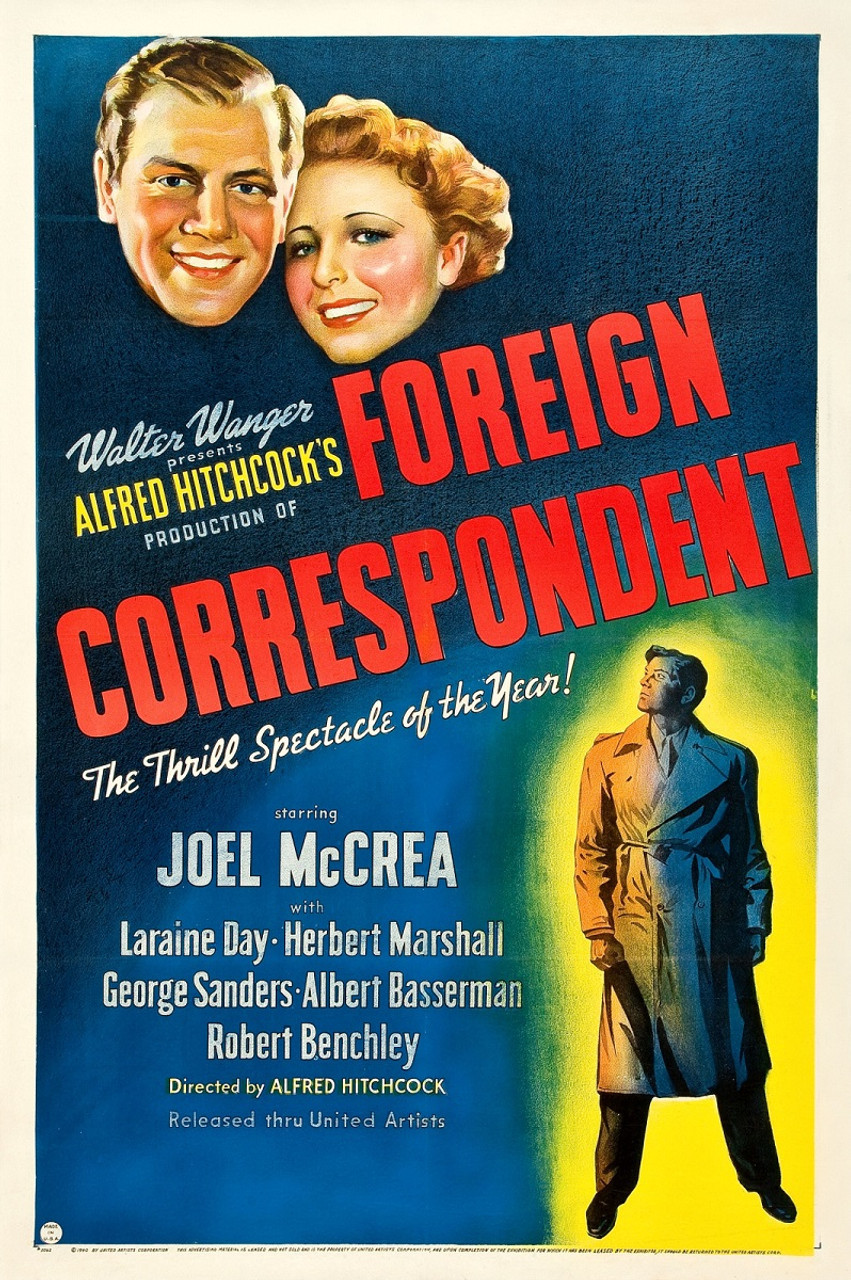 Foreign Correspondent (1940) - Alfred Hitchcock Colorized
